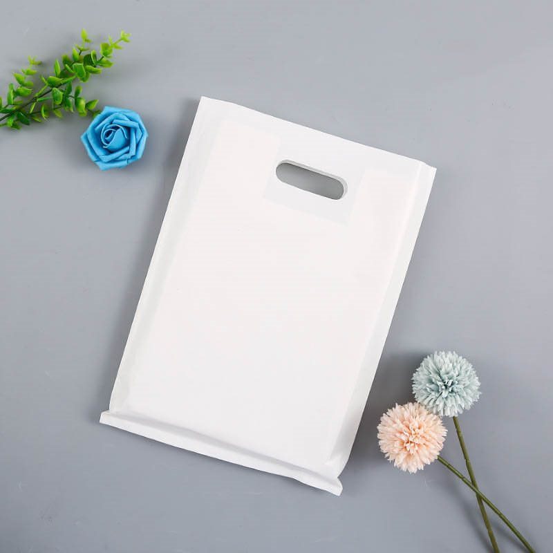 Small Plastic Carry Bags White 200x300mm - 100pcs