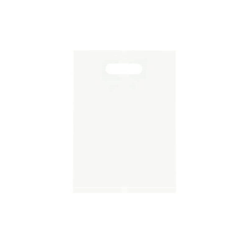 Small Plastic Carry Bags White 200x300mm - 100pcs
