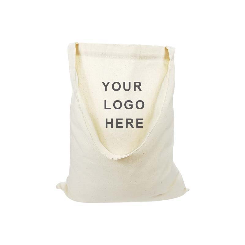 Custom Printed Calico Bags with Two Short Handles 380x420mm - MOQ 100